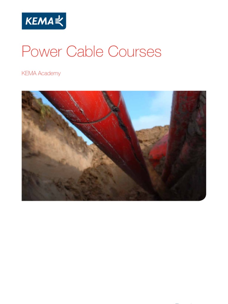 Brochure Power Cable Courses | PDF | Cable | Information