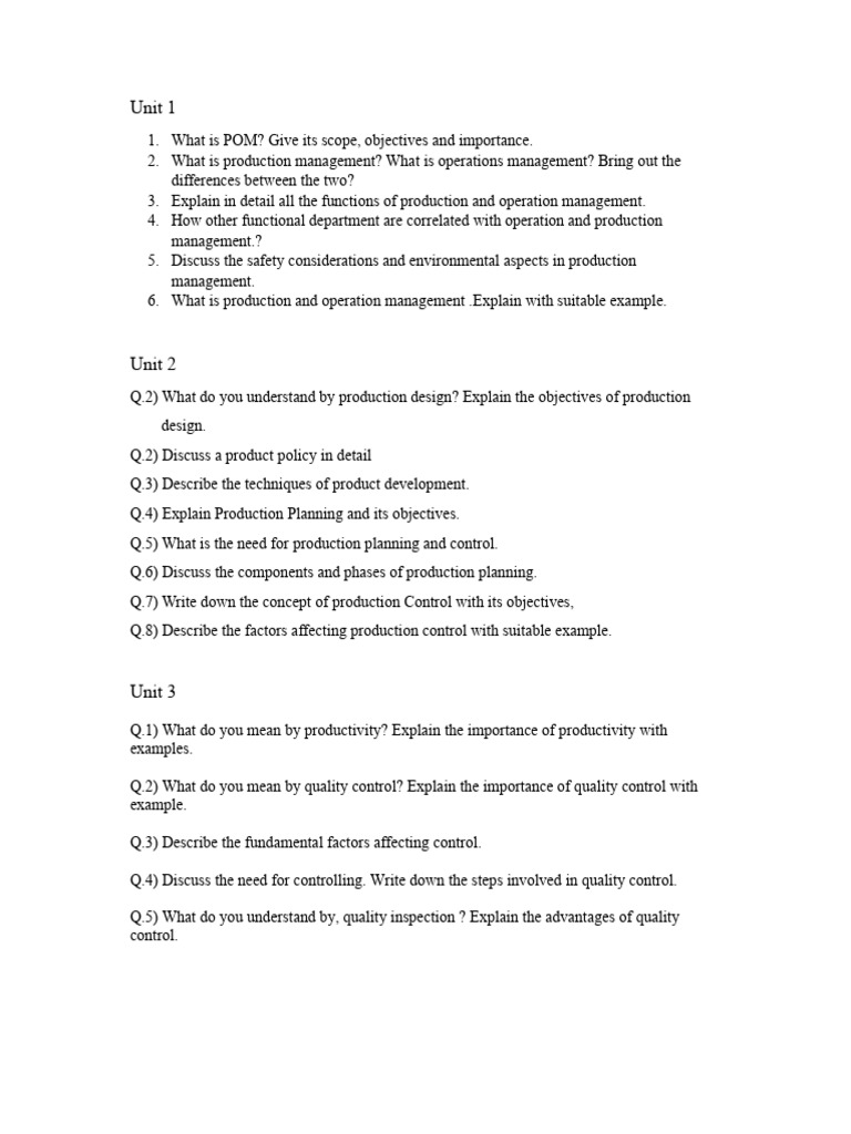 Pom QB 1,2,3,4 | PDF