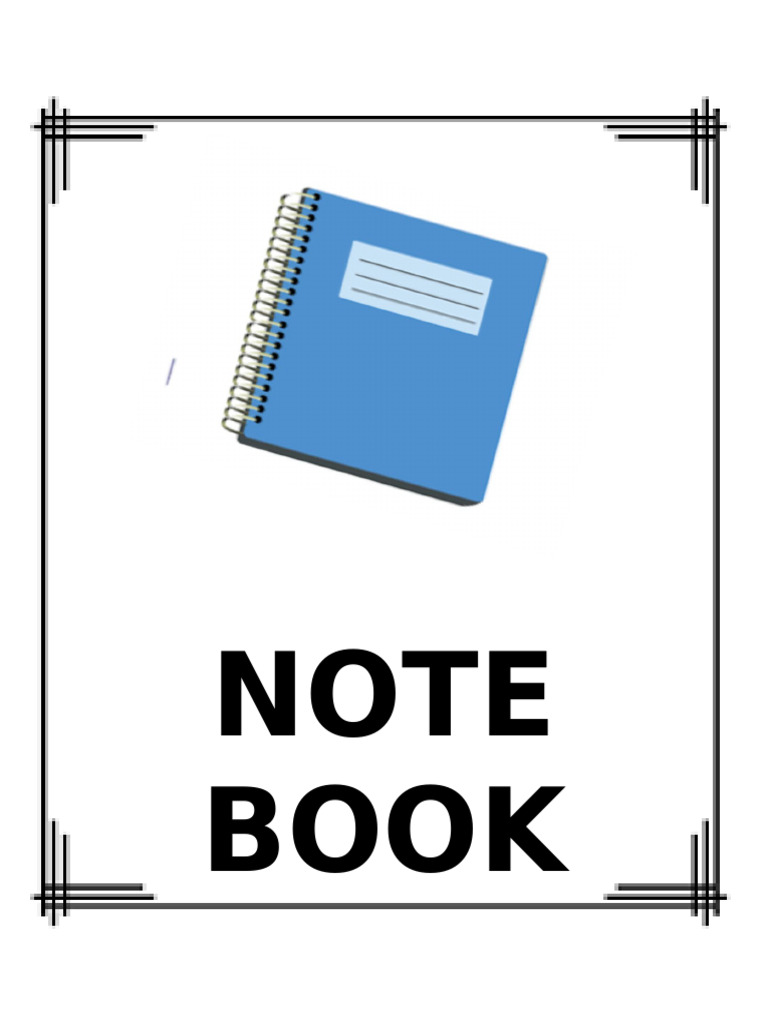 NOTEBOOK | PDF