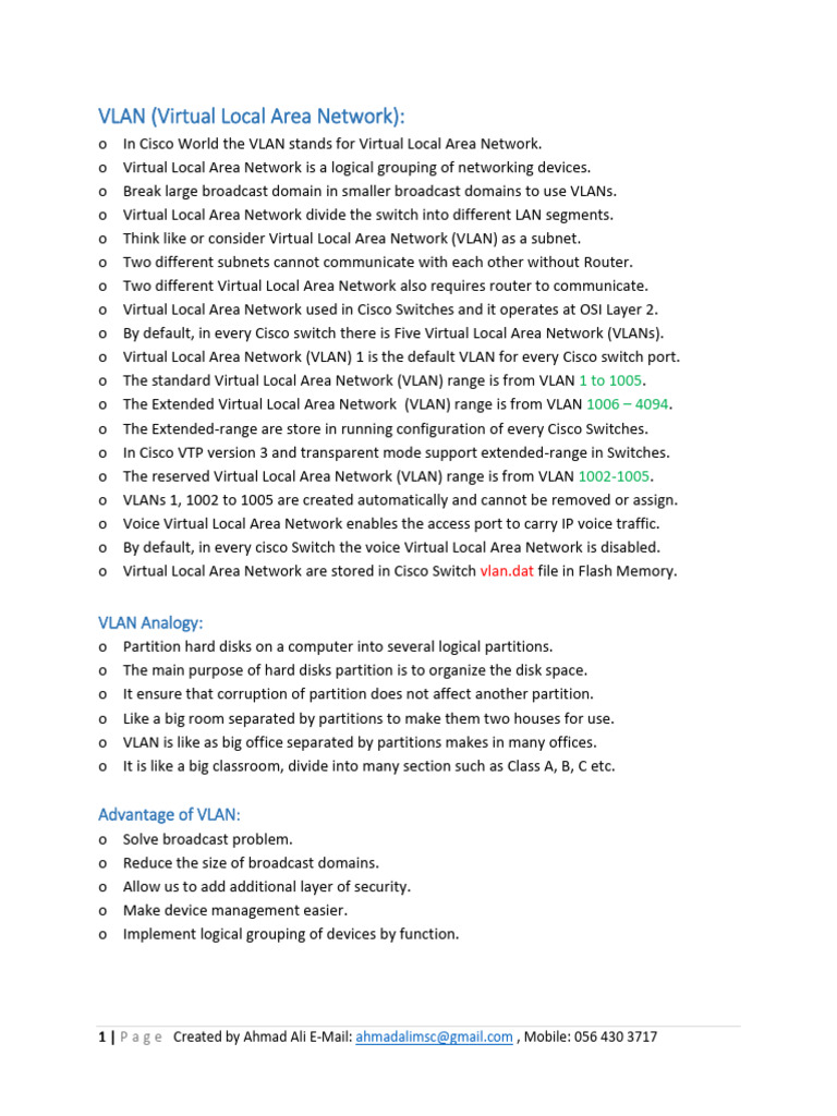 13-VLAN Explain | PDF