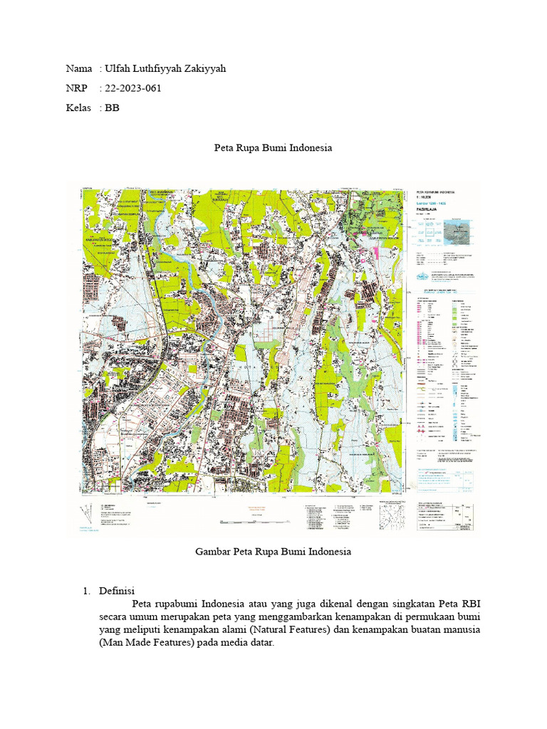Ulfah Luthfiyyah Zakiyyah - Peta Rupa Bimi Indonesia | PDF