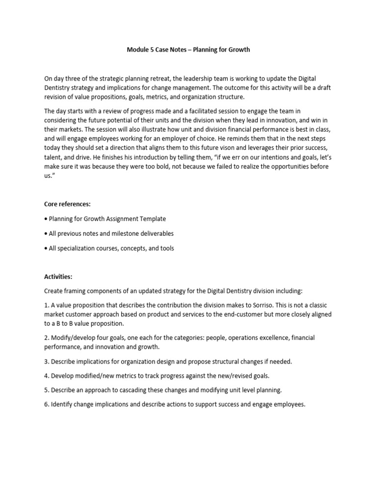 Module 5 Case Notes | PDF