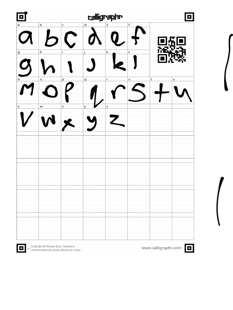 Calligraphr Template | PDF