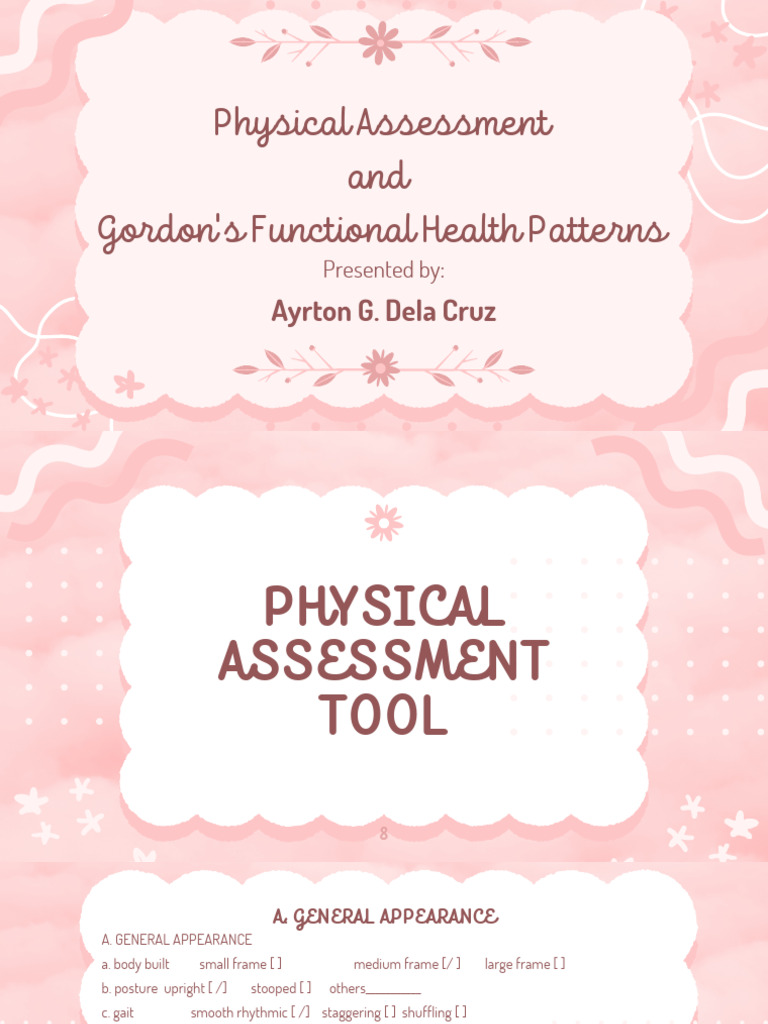 Physical Assessment & Gordon's (Dela Cruz, Ayrton G.) | PDF