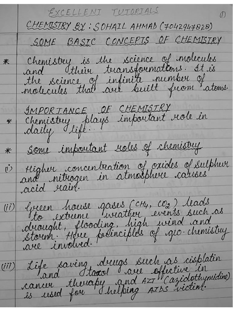 Some Basic Concepts Of Chemistry Pdf