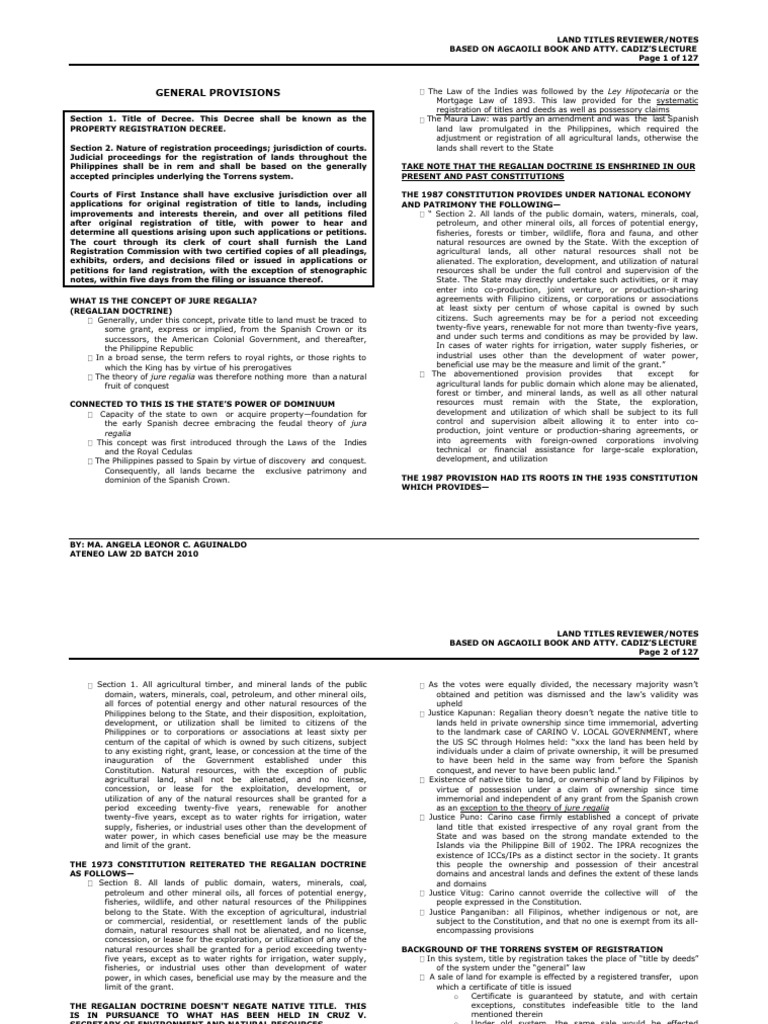 Toaz - Info Land Titles PR | PDF