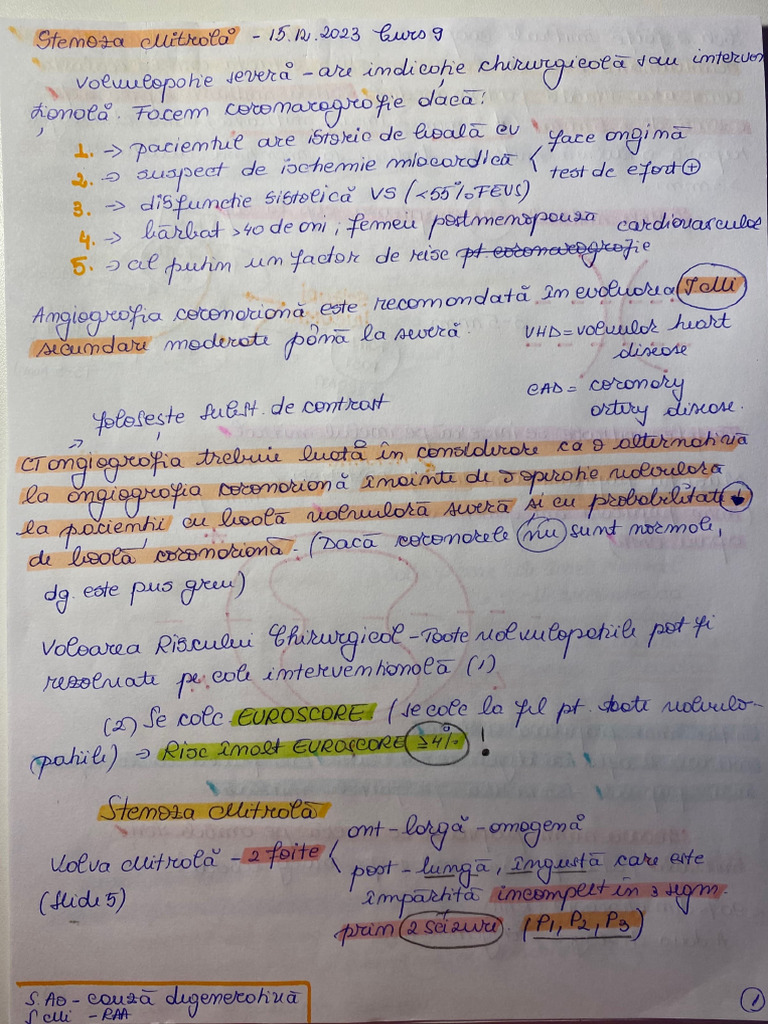 Stenoza+ Insuficienta Mitrala | PDF