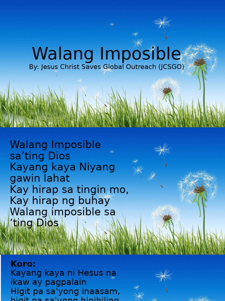 Praise and Worship Song | PDF