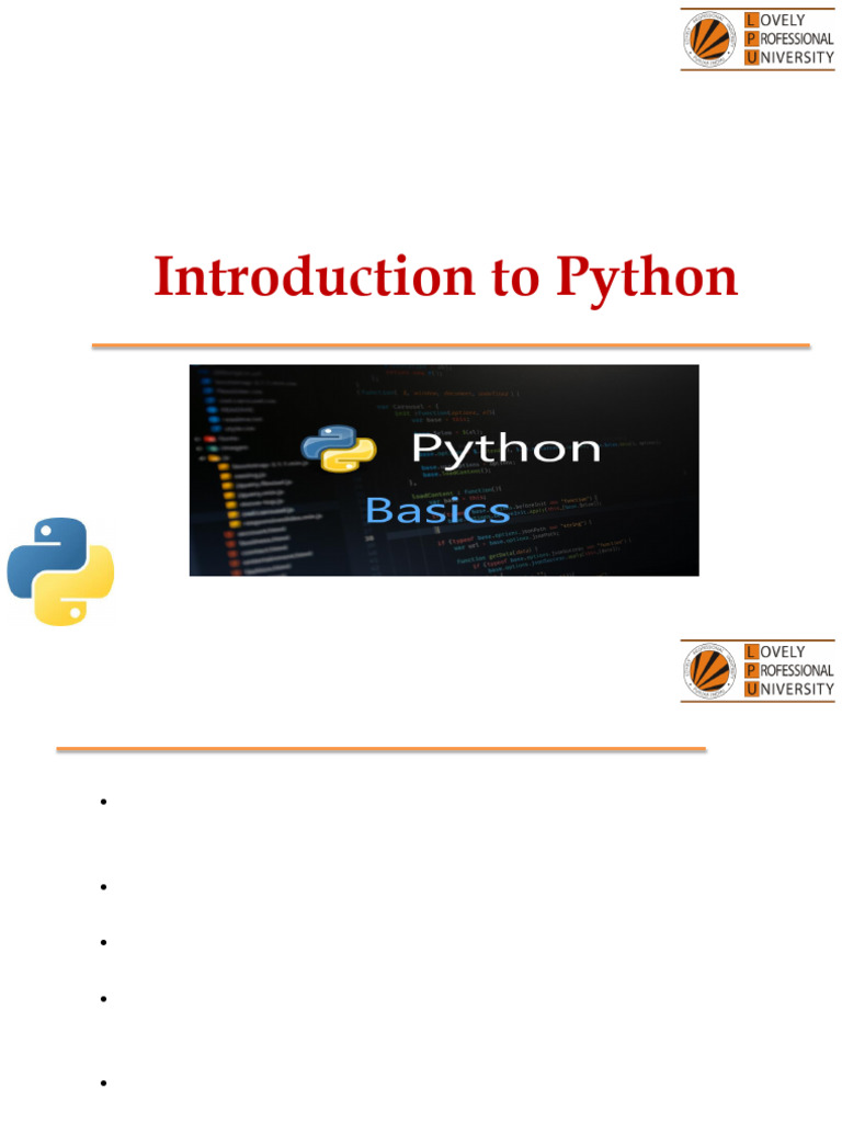 L1 Python Intro | PDF