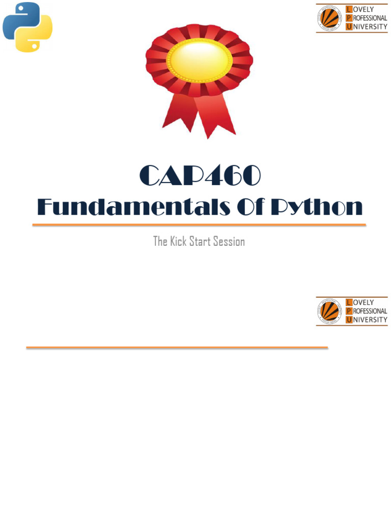 CAP460 Lecture0 | PDF