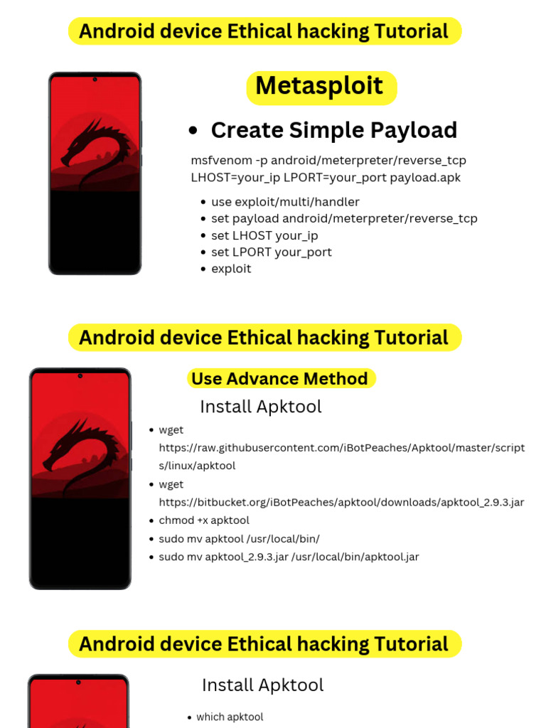 Android Ethical Hacking Tutorial 2024 | PDF