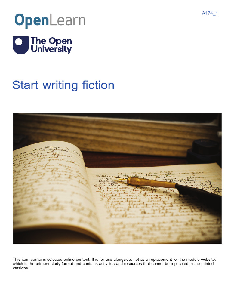 Start Writing Fiction Printable | PDF