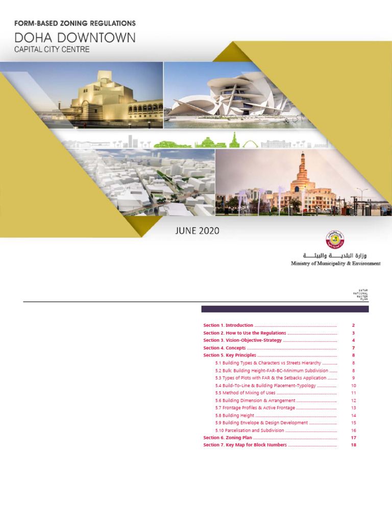 2021-The Manual - Form Based Regulation - Doha Downtown CCC | PDF