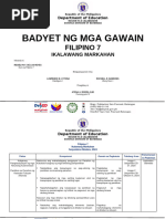 Q2 - WS - Filipino 8 - Lesson 5 - Week 5 | PDF