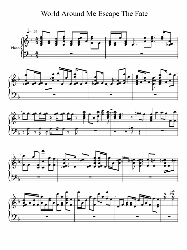 Partitura World Arround Me Etf | PDF