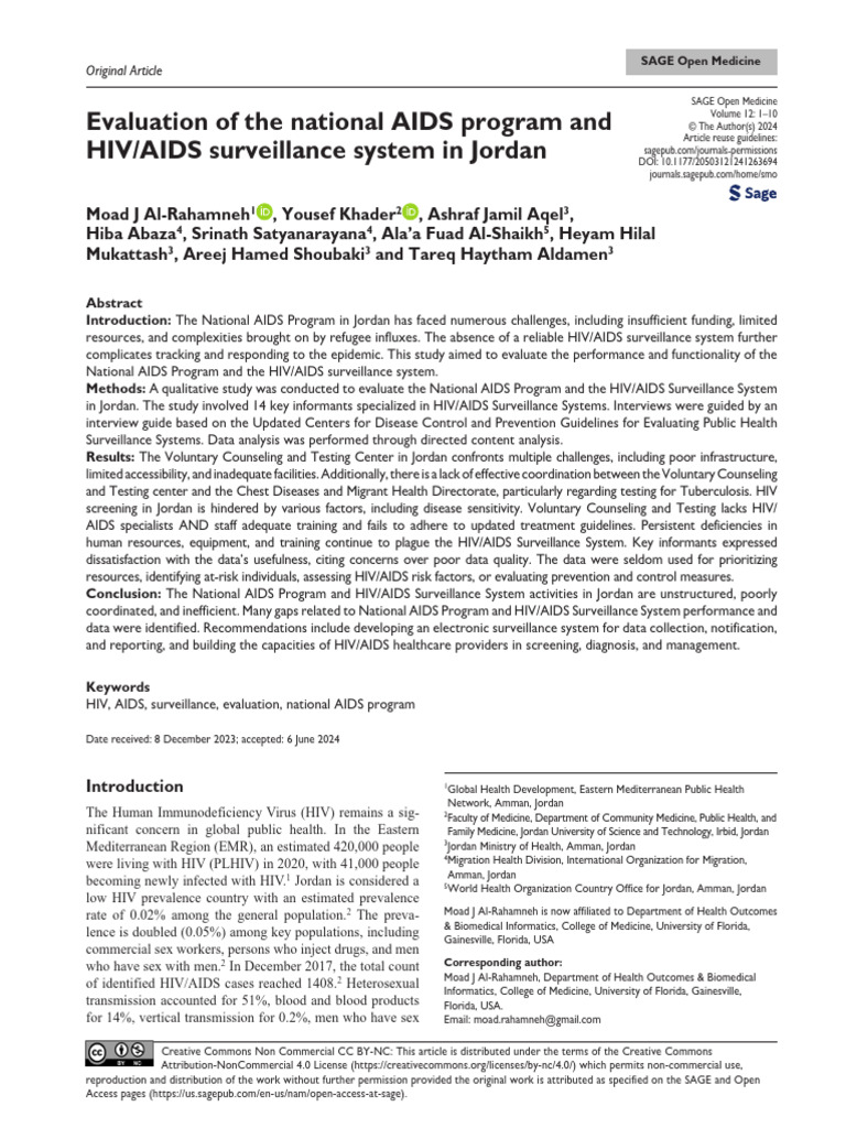 Evaluation of The National AIDS Program and HIVAID | PDF | Hiv/Aids ...