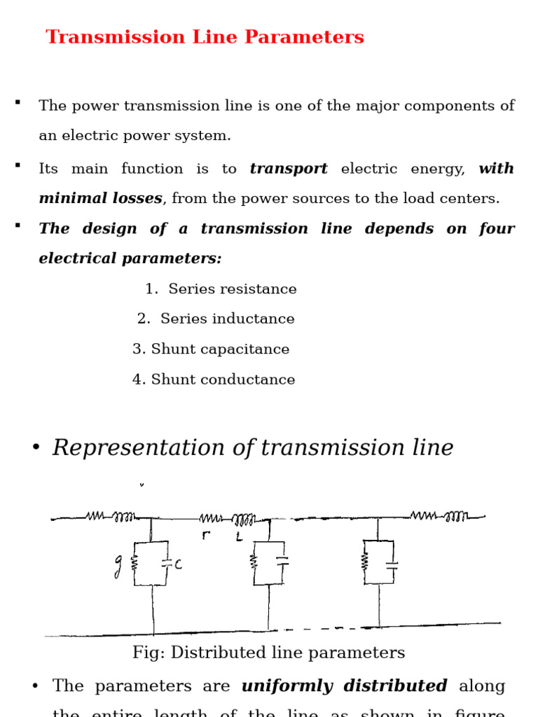 Transmission Line Parameters | PDF