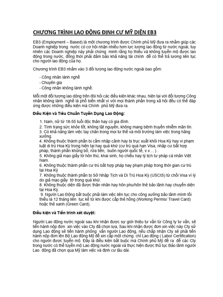 Giới Thiệu Chương Trình Eb3 | PDF