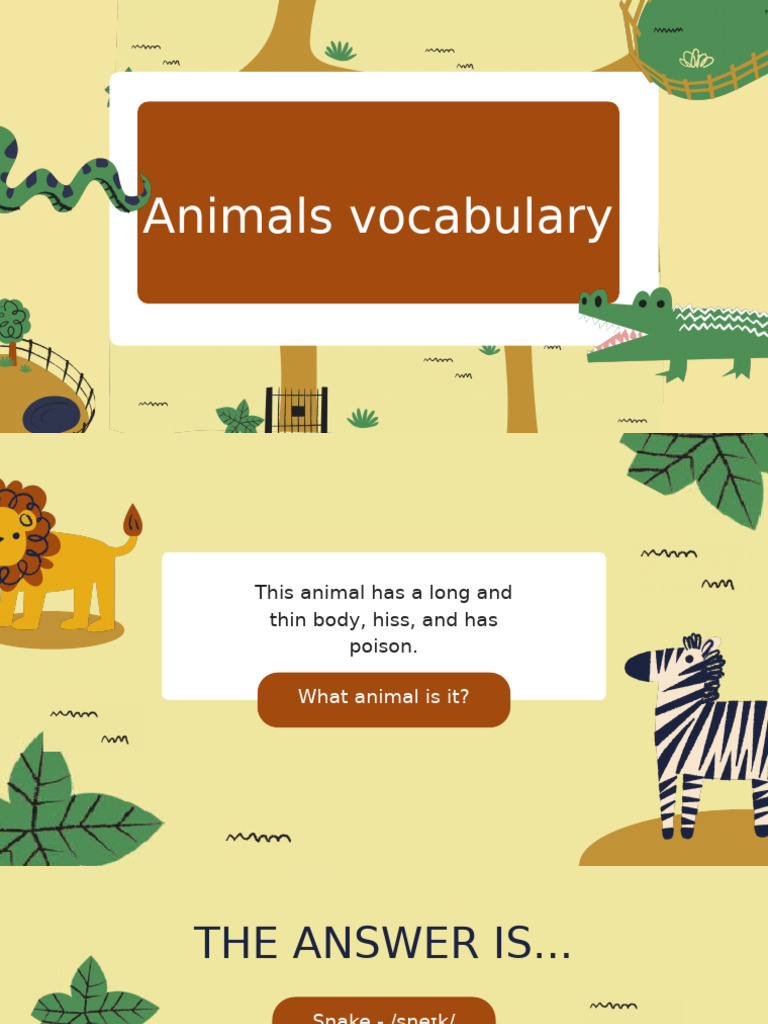 Vocab Lesson | PDF
