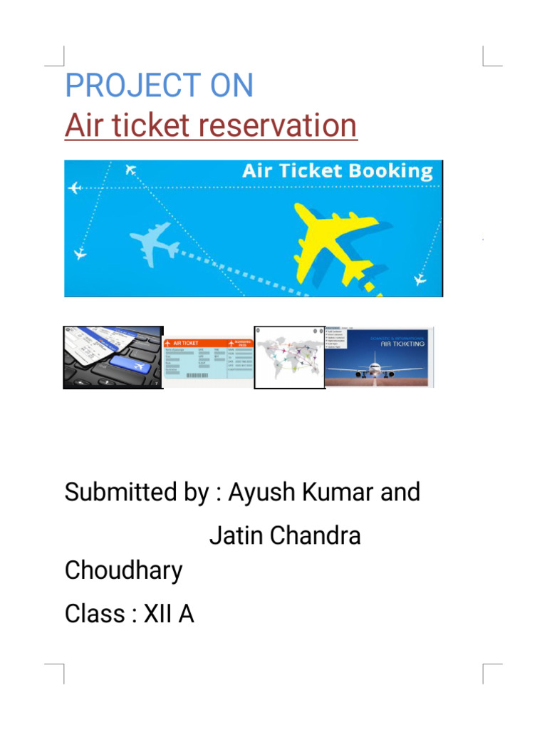 Air Ticket Reservation | PDF