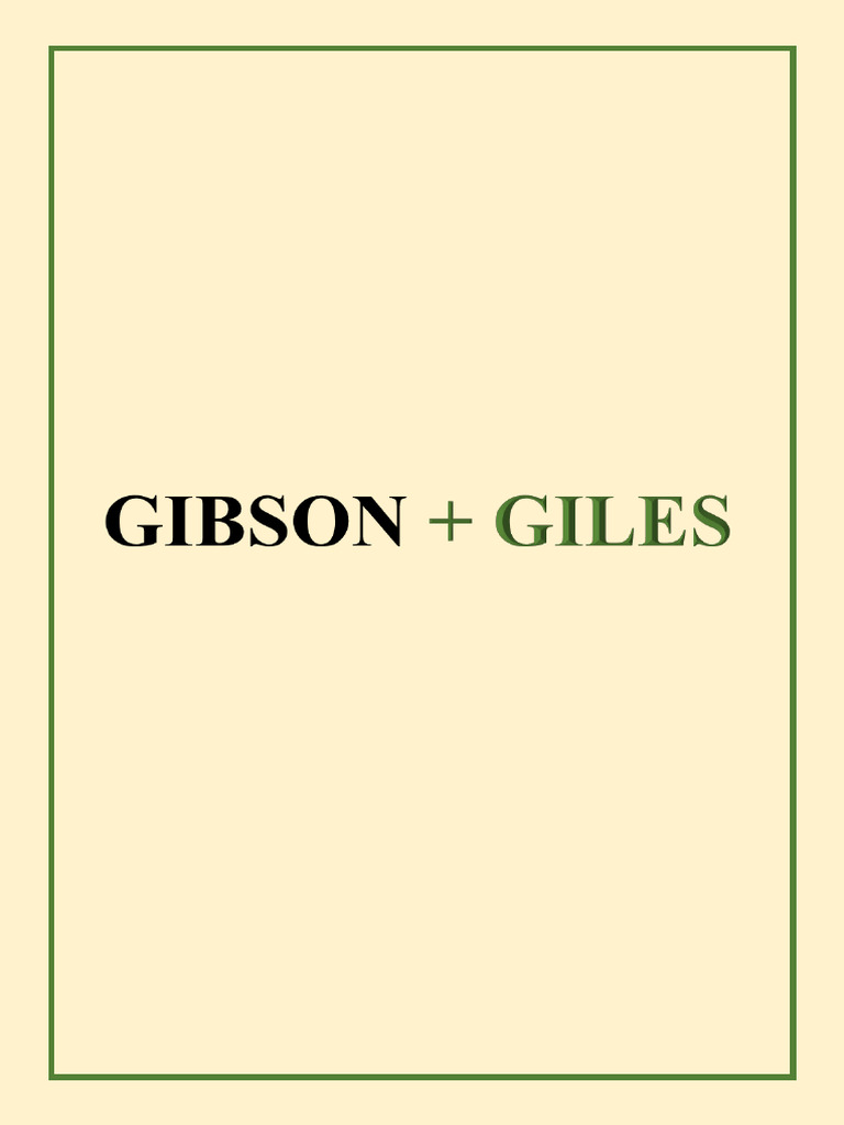 Gibson and Giles Menu | PDF