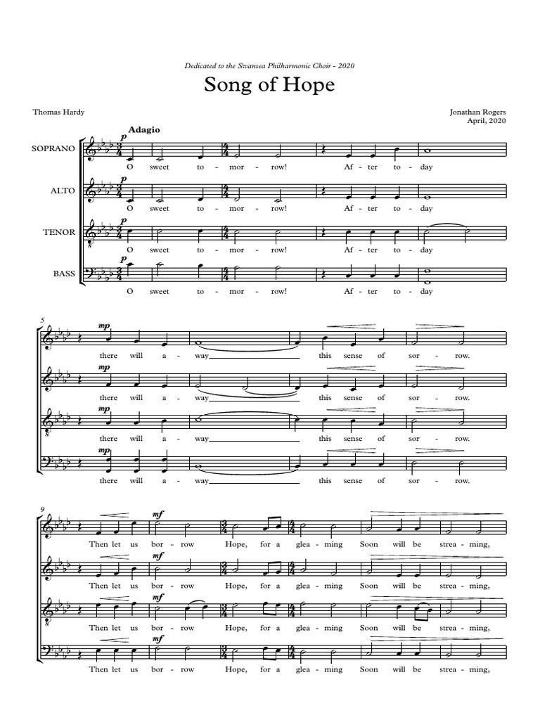Song for Hope - Full Score | PDF