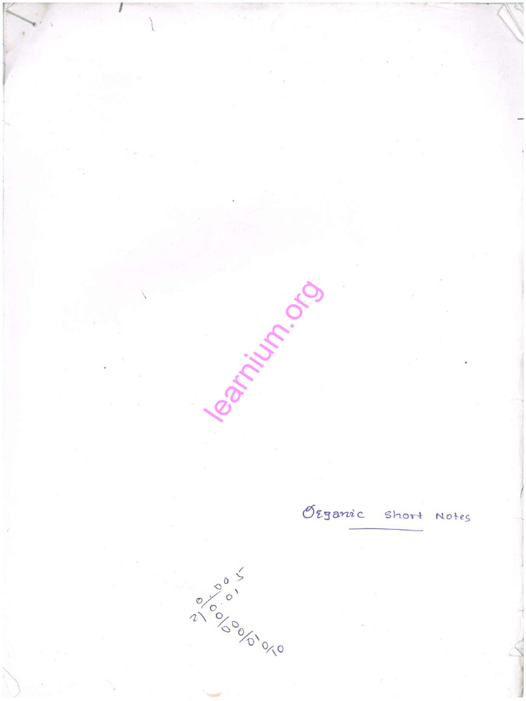 Organic Shot Notes | PDF