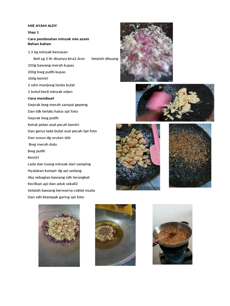 Resep Ku Mie | PDF
