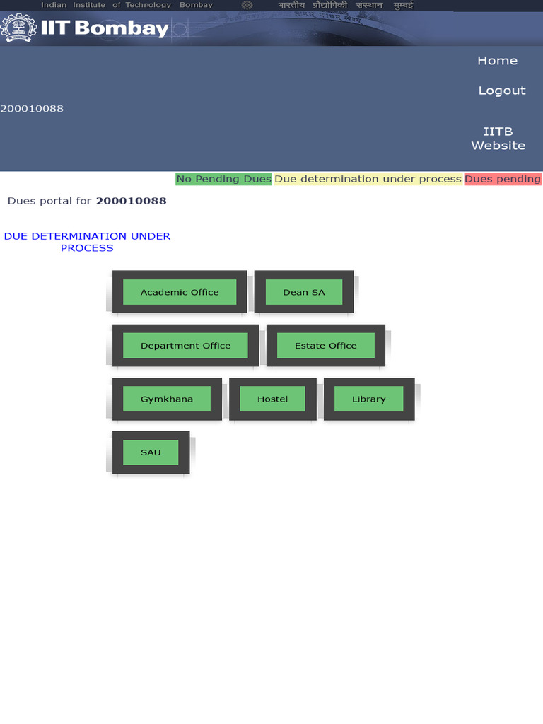 Httpsportal Iitb Ac inascJSPonlinepayNoDues JSP | PDF