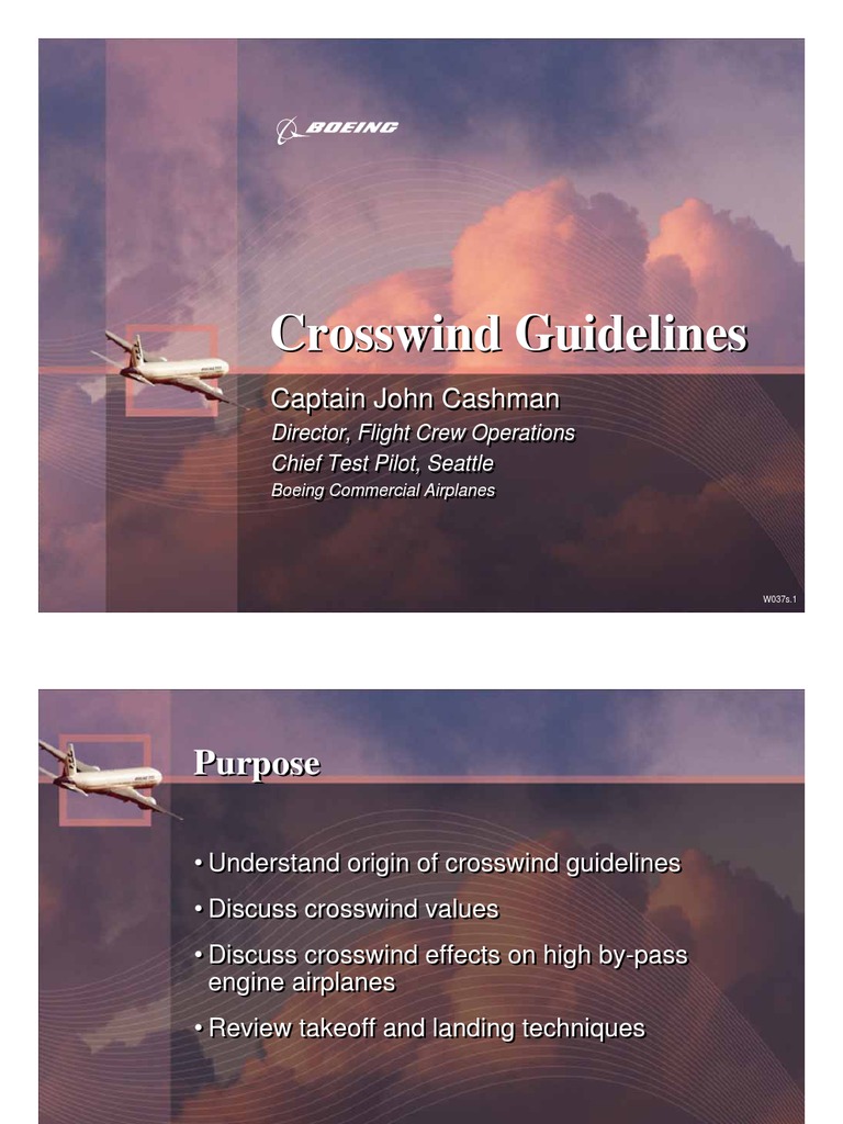 Crosswind Guidelines | PDF | Rudder | Aerospace