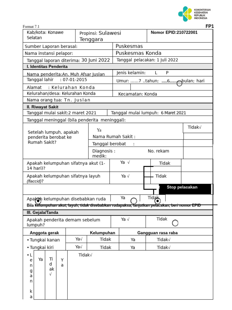 Format Pelacakan Folio | PDF
