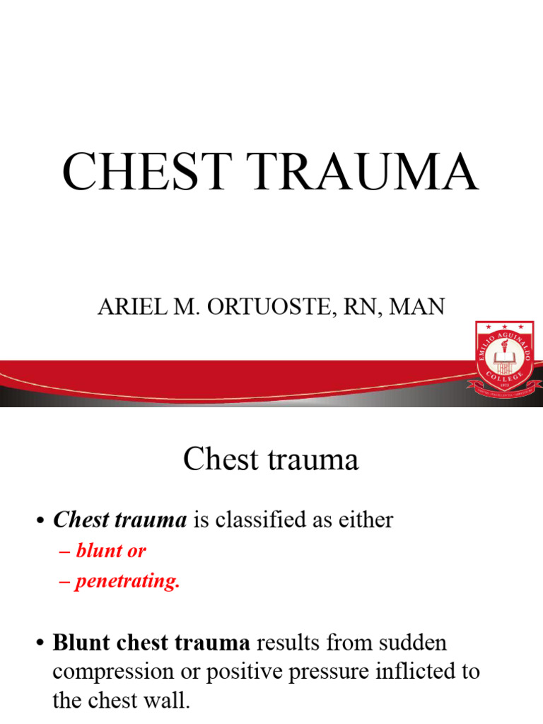 IV. Chest Trauma | PDF