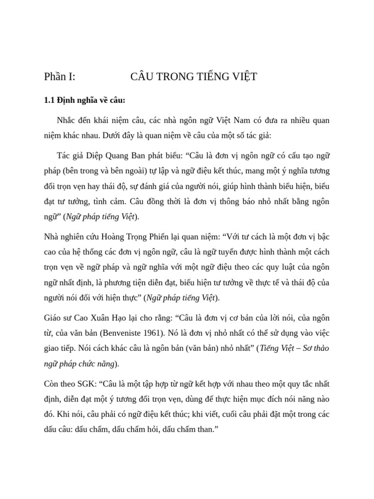 (123doc) Phuong Phap Phan Tich Cau Theo Ket Cau de Thuyet Trong Cau Tieng Viet | PDF