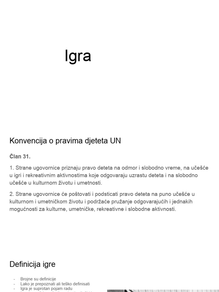 Igra | PDF