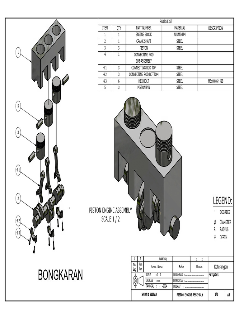 Piston Engine Assembly | PDF