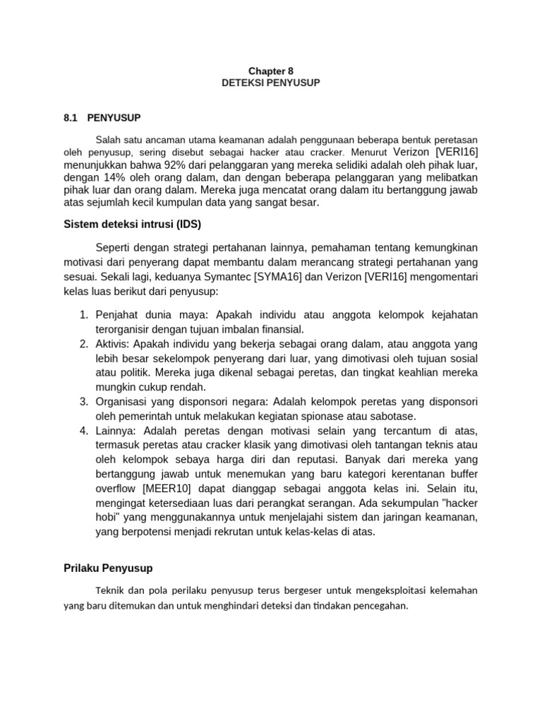 Rangkuman Buku Chapter 8 | PDF