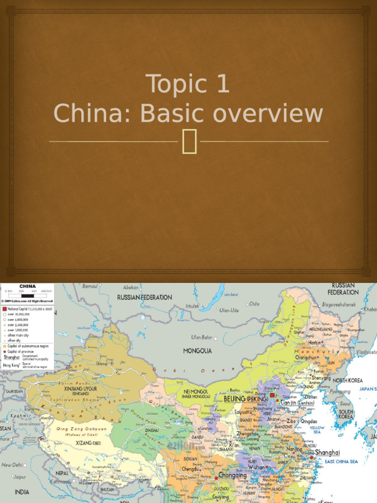 Topic 1 Basic Overview of China 2024 | PDF
