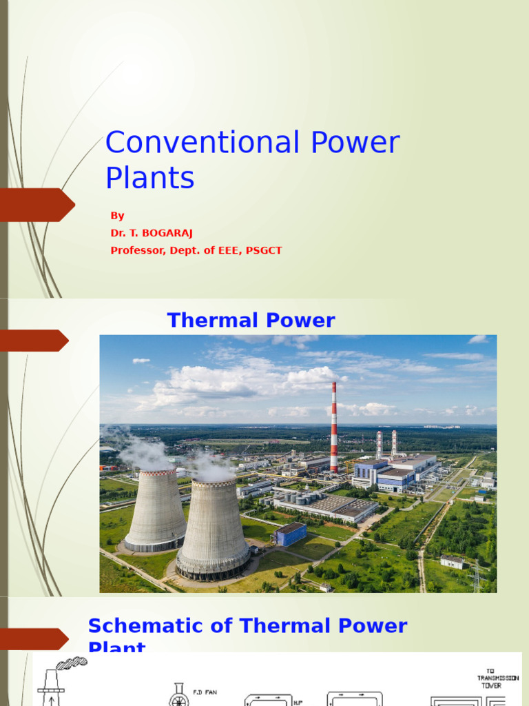 Conventional Power Plants | PDF
