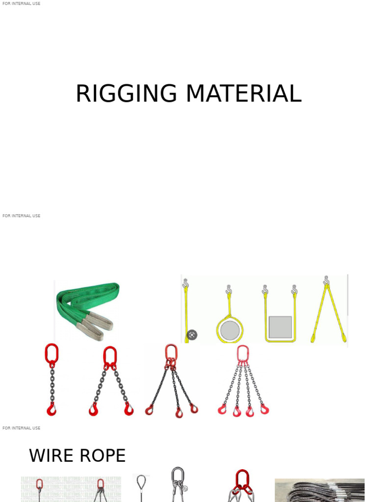 Rigging Material and Hand Signal | PDF