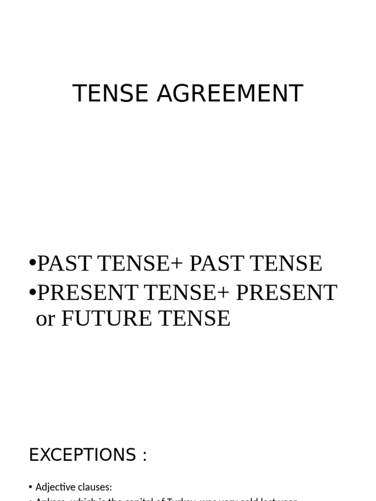 Notes About Tenses | PDF
