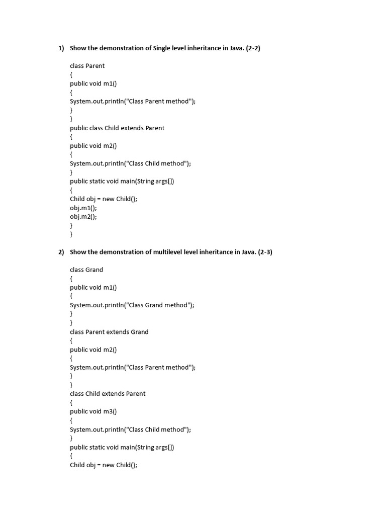 Java Programs | PDF