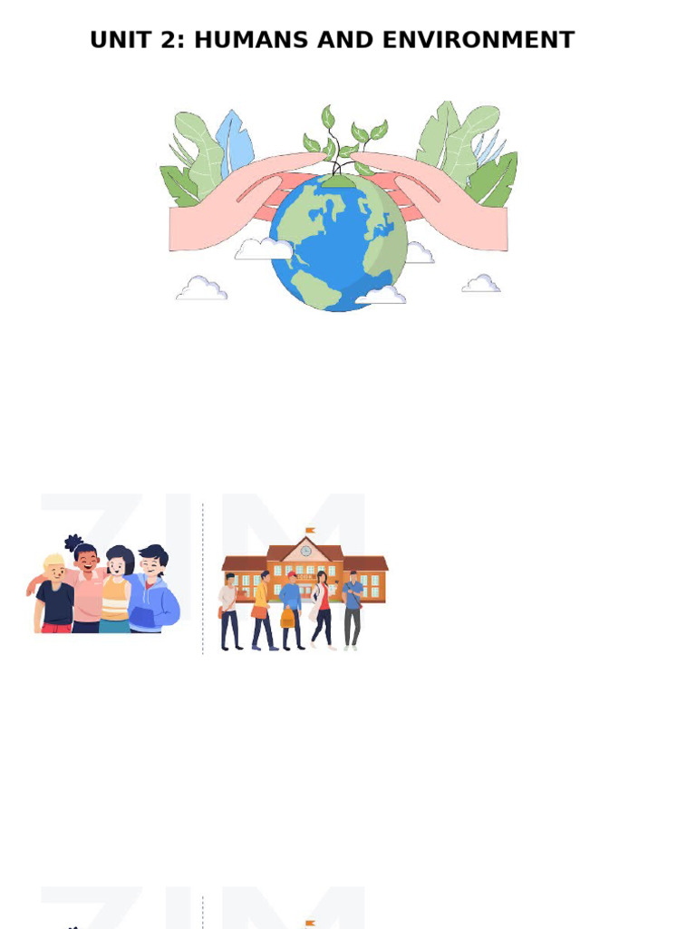 Unit 2. Humans and The Environment | PDF