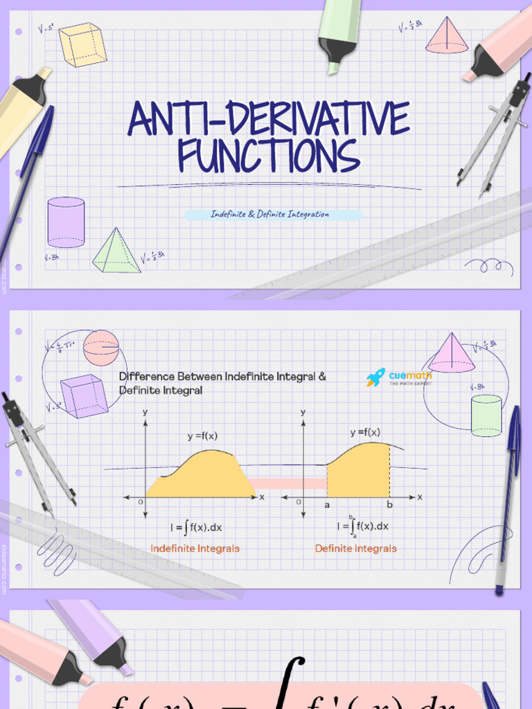 Calculus - Antiderivative | PDF
