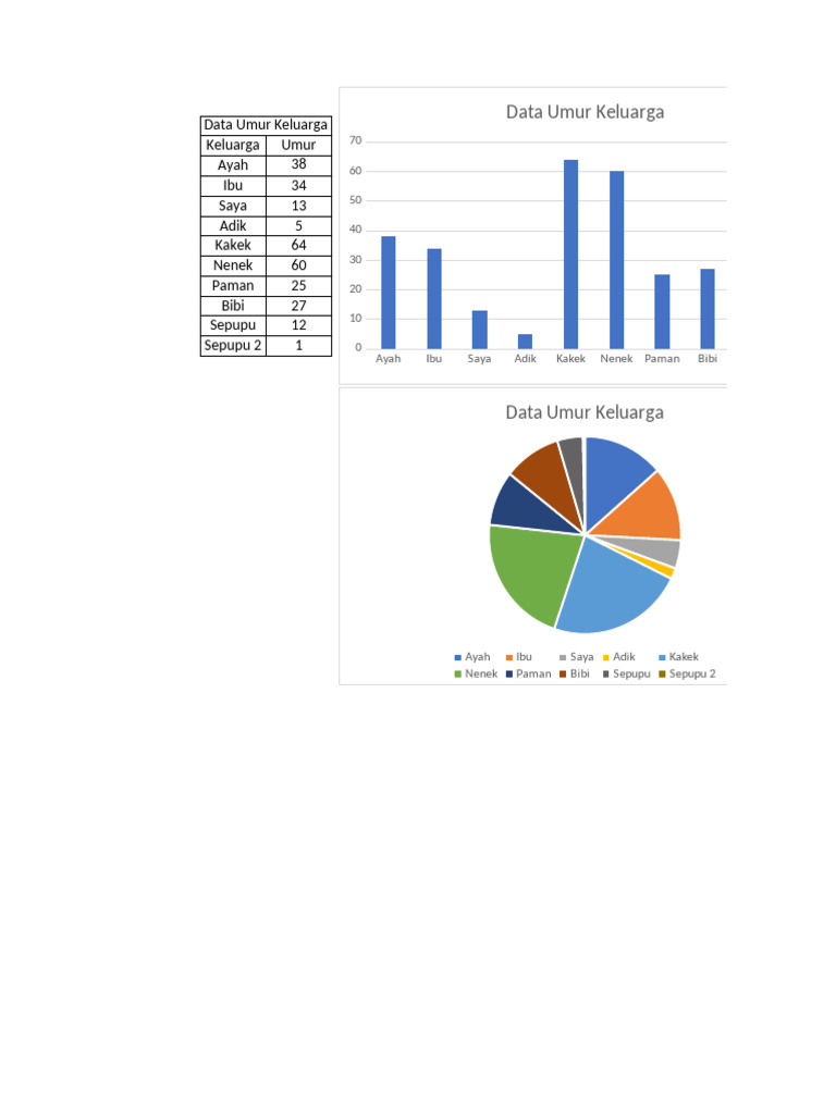 Data Umur Keluarga | PDF
