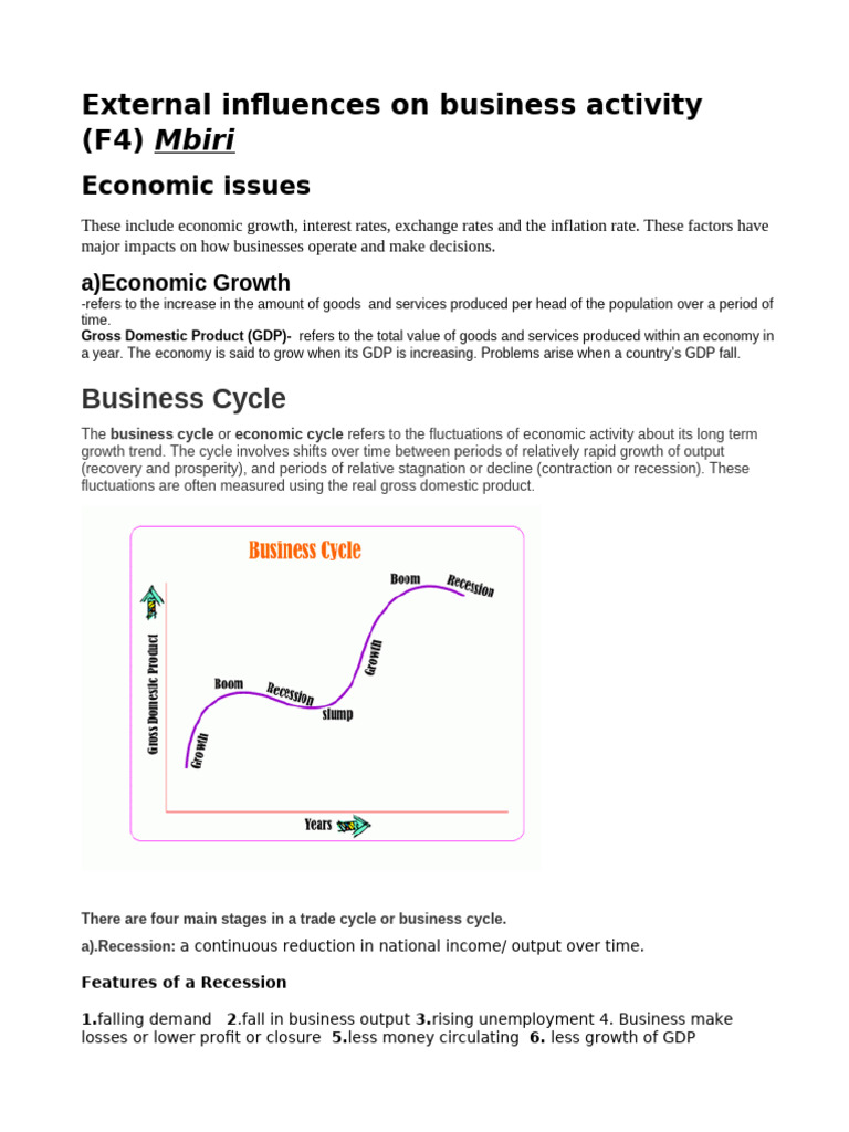 Form 4 BUSINESS IGCSE NOTES Volume 7 | PDF