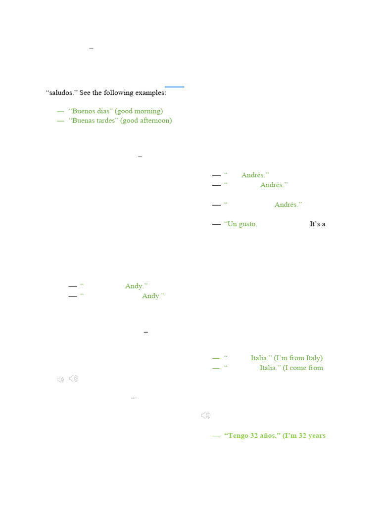 Introducing Oneself Example | PDF