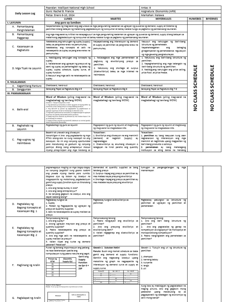 DLL Week2-1 | PDF | Elasticity (Economics) | Marketing