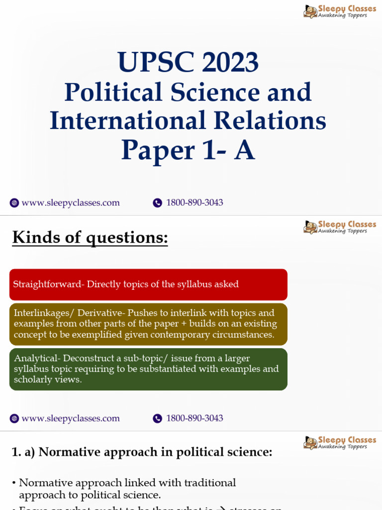 PSIR 2023 Paper 1A Analysis | PDF | John Rawls | Political Philosophy