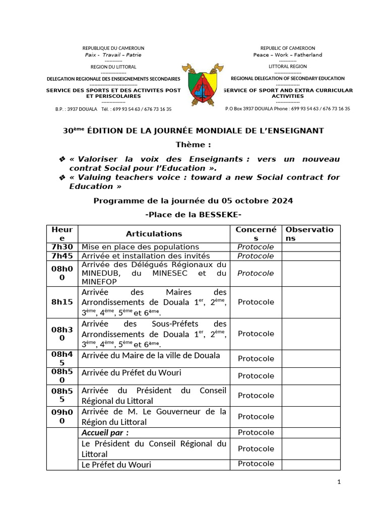 Programme JME 2024 | PDF