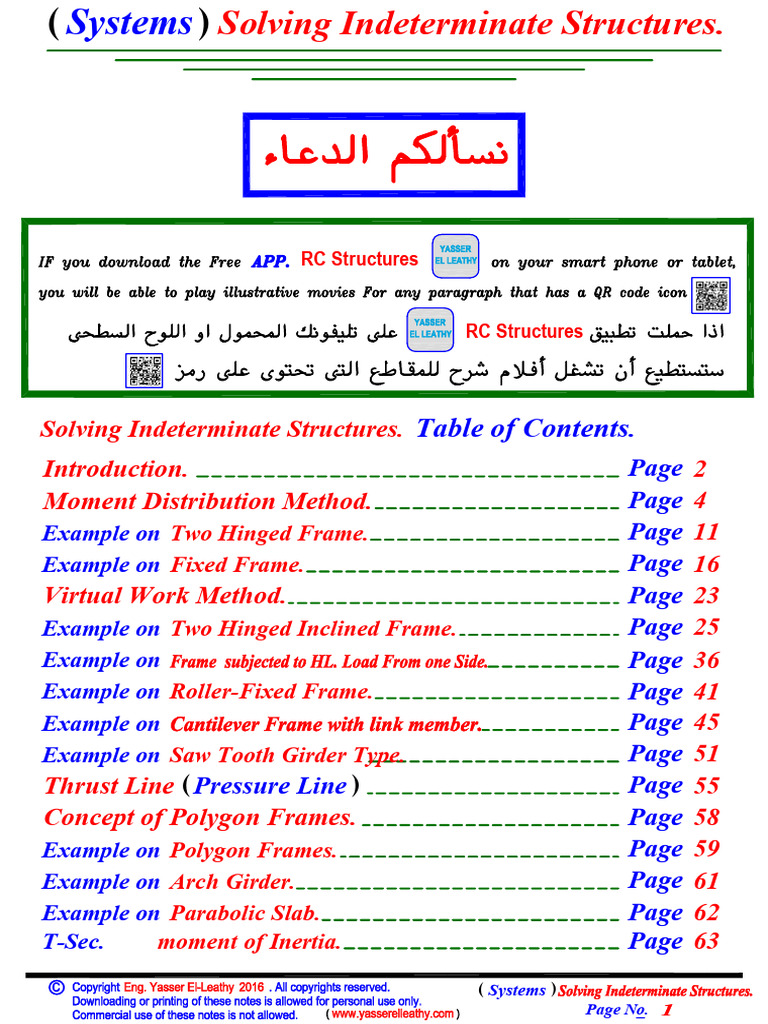 28 - (Systems) (1) Solving Indeterminate Structures (2016) | PDF